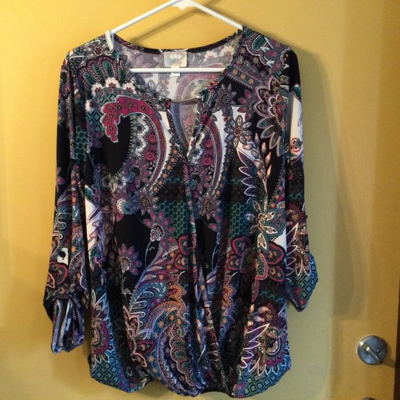 Misia | Tops | Misia Paisley Print Womens Blouse | Poshmark